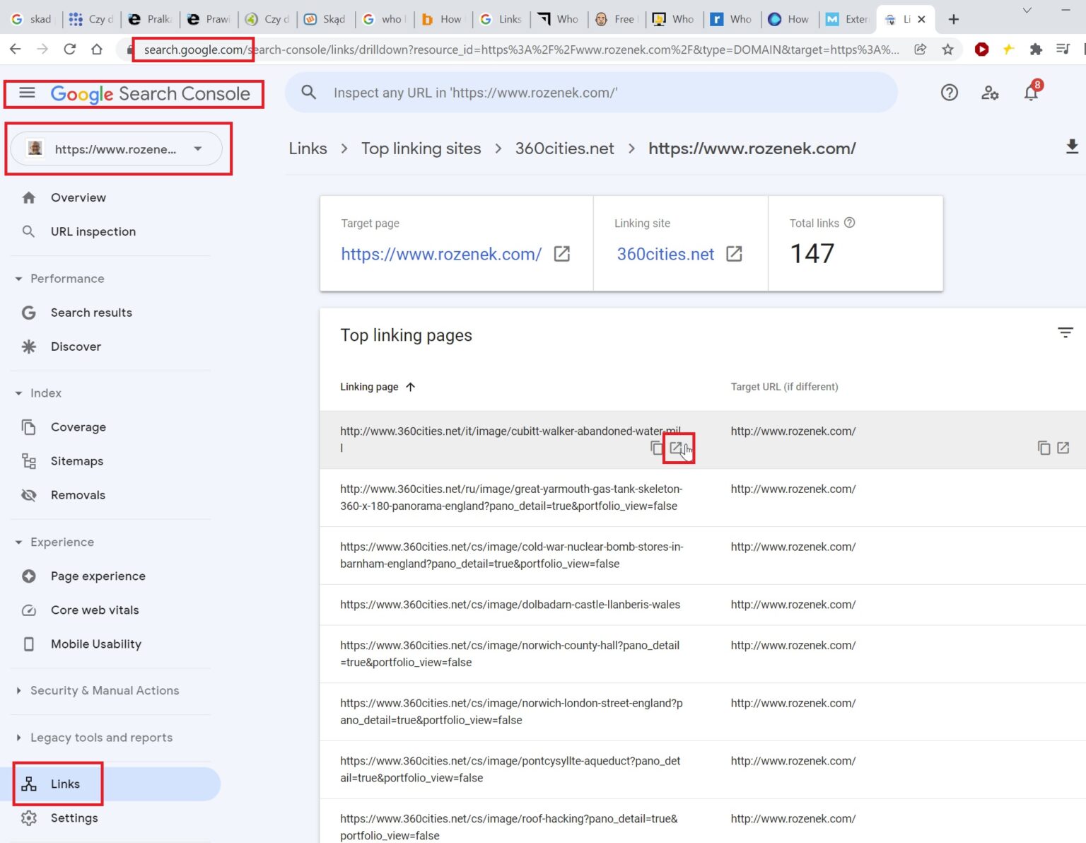 How to check who and where is linking to my webpage – rozenek.com