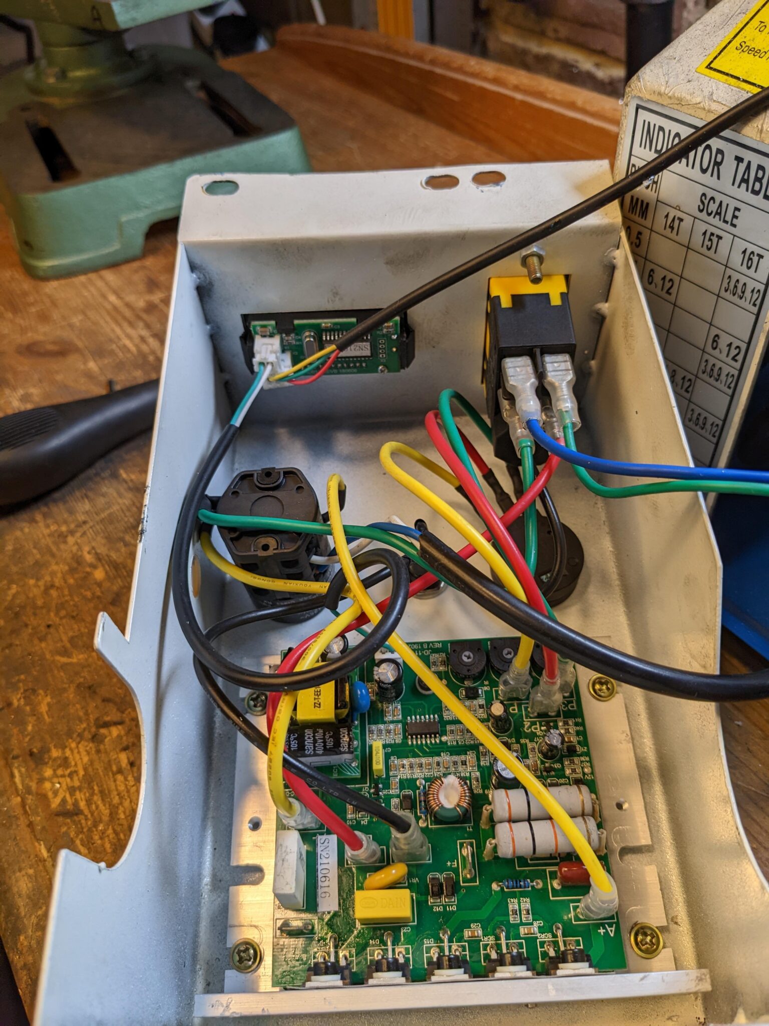 Mini Lathe Control Board PCB – how to connect cables – rozenek.com