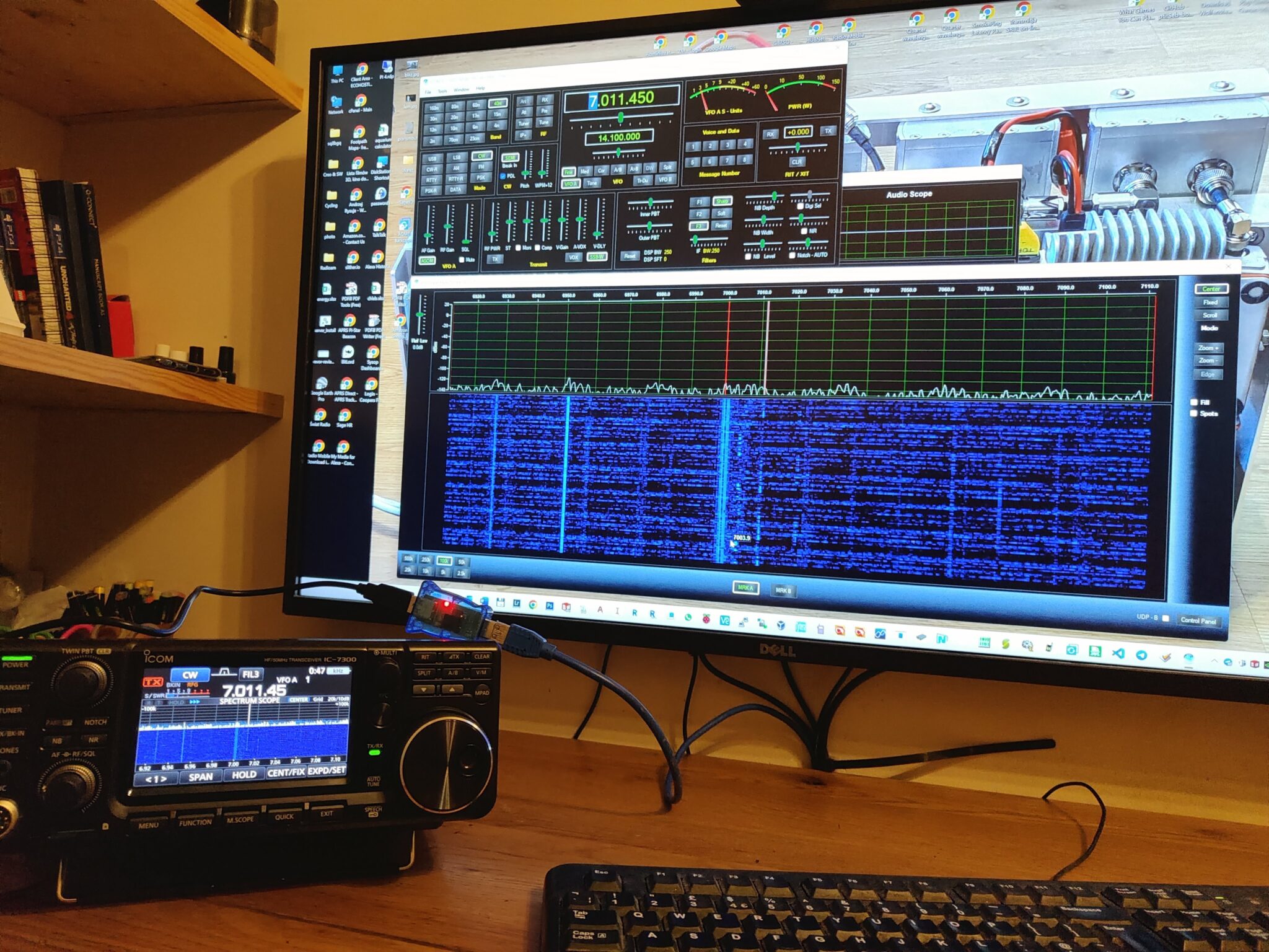 How to integrate Icom IC-7300 Ham Radio Transceiver with Log4OM and ...