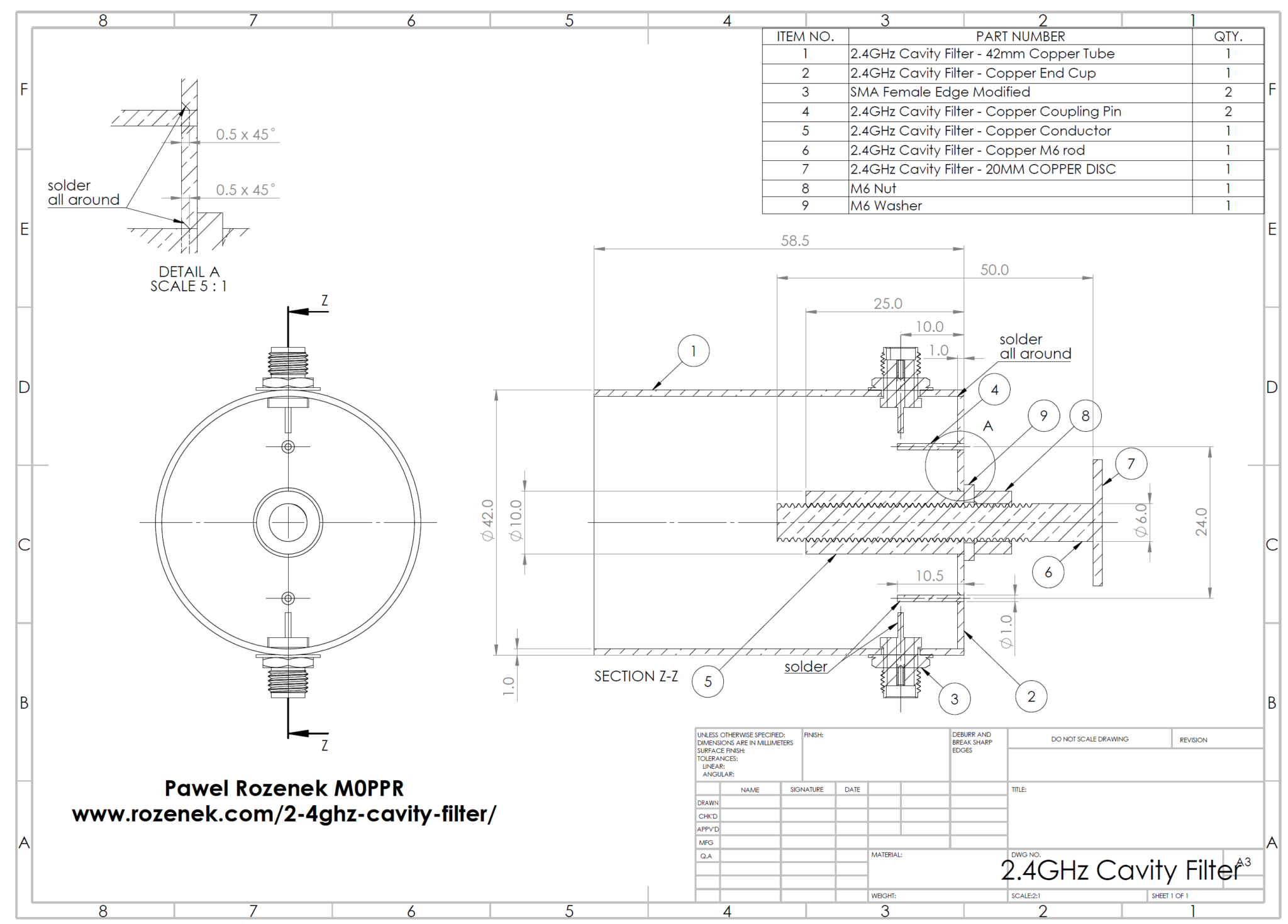 2.4GHz Cavity Filter – rozenek.com